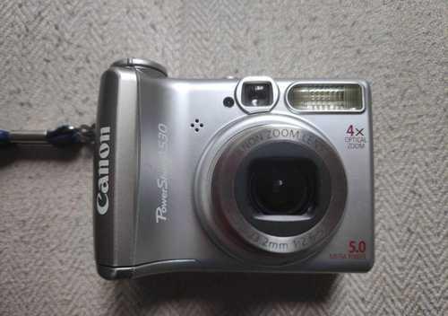 Компактный фотоаппарат Canon PowerShot A530