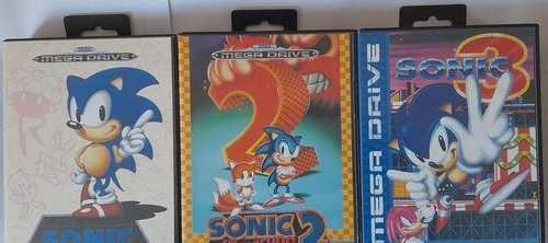Картриджи Sonic The Hedgehog sega Mega Drive 16bit