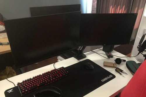 2 монитора Acer nitro vg270 27” и lg 23”