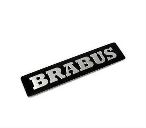 Эмблема универсальная Brabus черная широкая