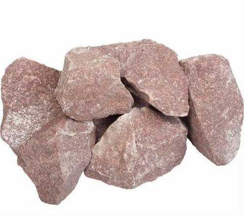 Камни для печи Кварцит малиновый колотый 20кг