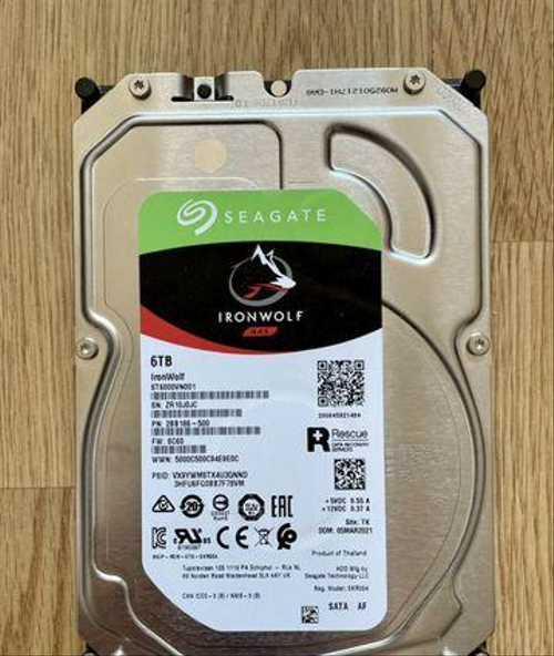 Жесткие диски Seagate IronWolf 6TB NAS, новый