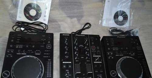 DJ комплект Pioneer DJM-350 и 2шт Pioneer CDJ-350