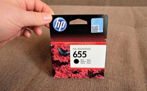 Оригинальный картридж HP 655 CZ109AE черный/новый