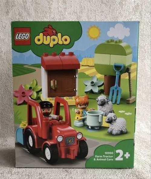 Новый Lego Duplo 10950 Фермерский трактор и животн