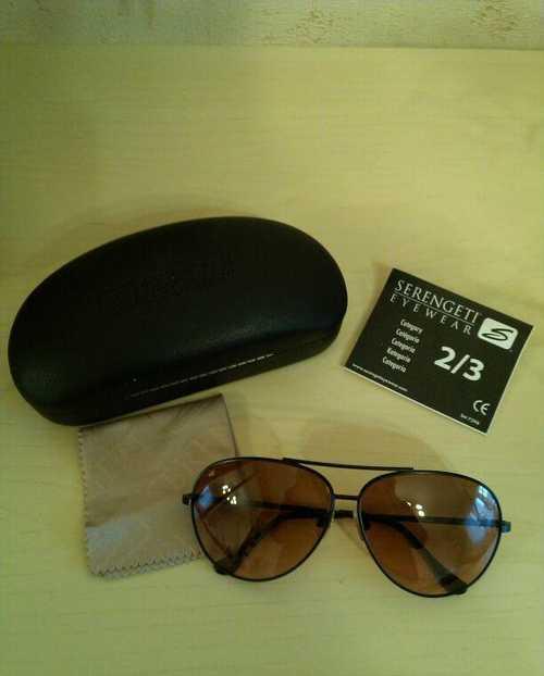 Очки serengeti large aviator 5222 новые оригинал