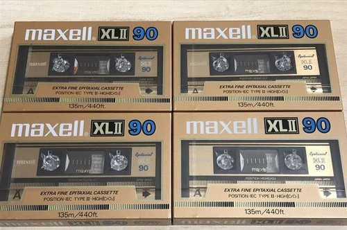 Аудиокассеты Maxell xlii90 1985 золотой новые