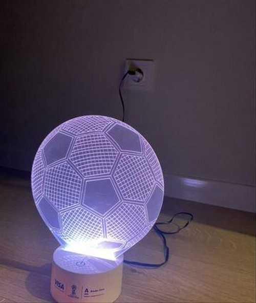 Ночник 3D лампа футбольный мяч