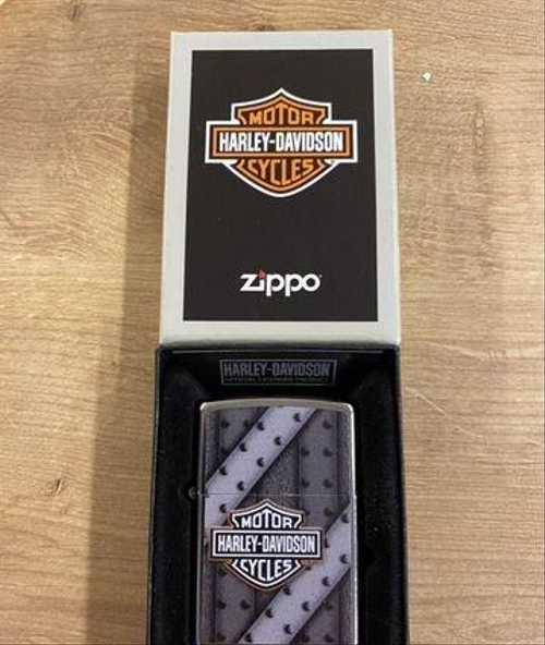 Harley davidson бензиновая зажигалка zippo