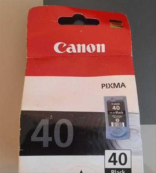 Картридж Canon PG-40, черный