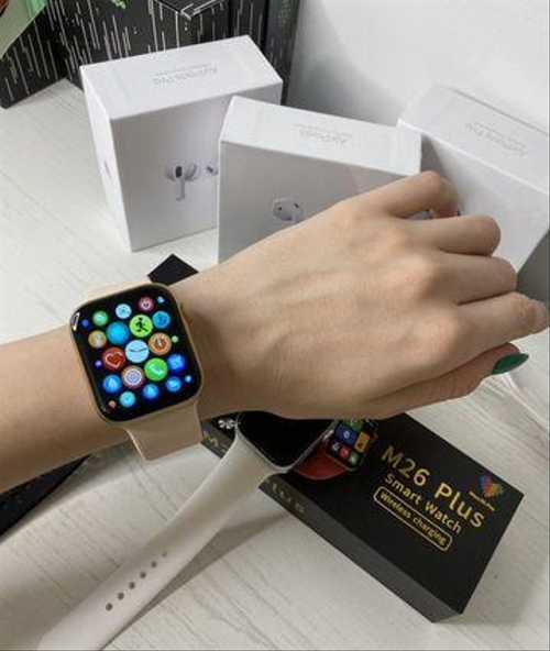 Обзор смарт часов m26 plus лучшая копия apple watch 6 настройка на телефон