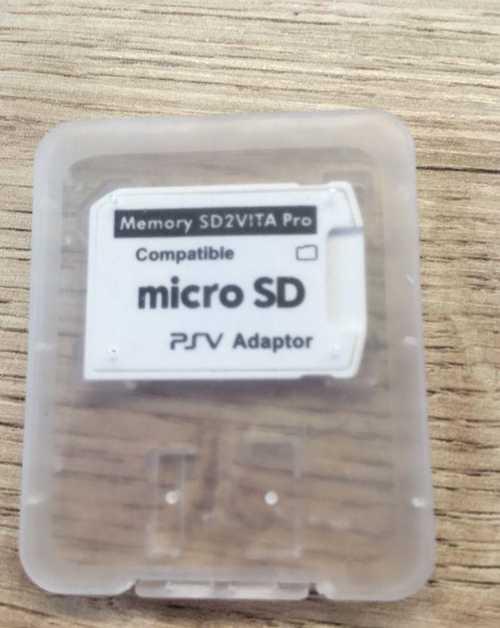 Переходник с micro SD на карту памяти для PS vita
