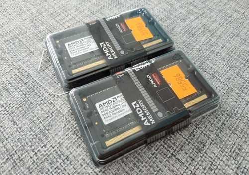 Новая память AMD DDR3 16гб (2x8гб) 1600мгц sodimm