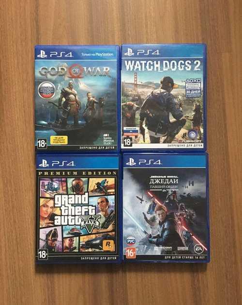 Star Wars, wach dogs2, gta5, good of war