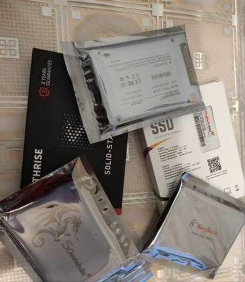 SSD диски разные от 120Гб (новые, в упаковке)