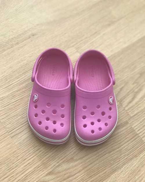 Розовые сабо Crocs размер 27 (С10)