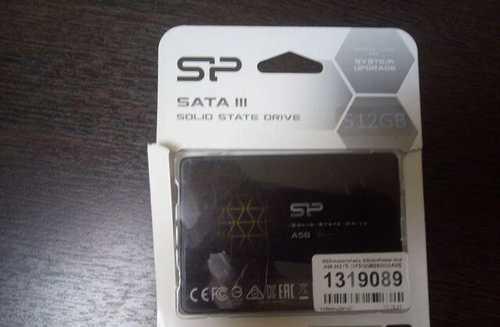 Жесткий диск ssd SiliconPower A58 512гб (новый)