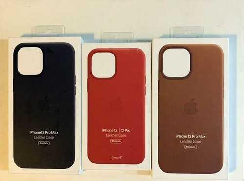 Чехол-накладка Apple MagSafe кожаный для iPhone