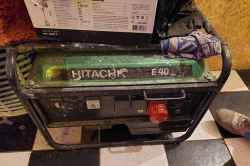Генератор бензиновый hitachi e40 3p бу