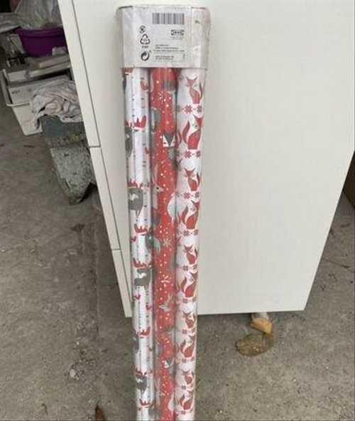 Упаковочная бумага IKEA баночка, подсвечник