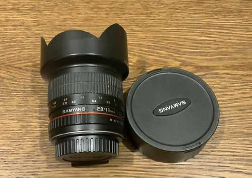 Объектив Samyang 10mm на Canon EF