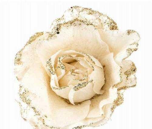 Цветок искусственный роза диаметр - 15 CM. на клипсе Lefard 241-1862