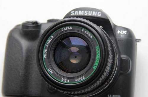 Samsung NX11 с объективом hanimex MC 28mm/2.8