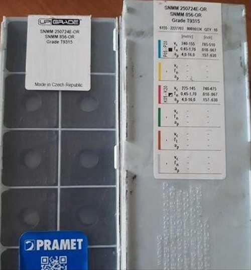Пластина Pramet snmm 250724E-OR T9315