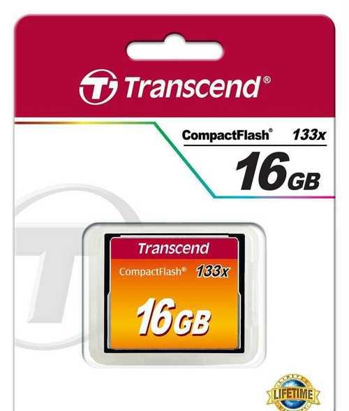 Карта CF Compact Flash Transcend 16 gb (133x)
