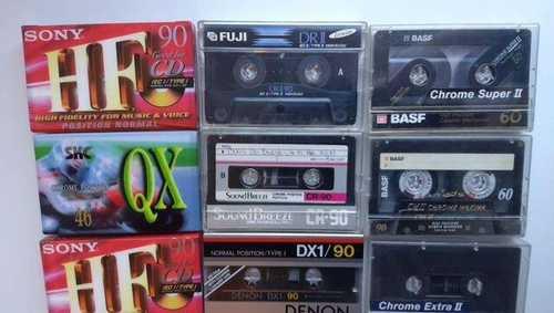Аудиокассеты запечатанные и хром
