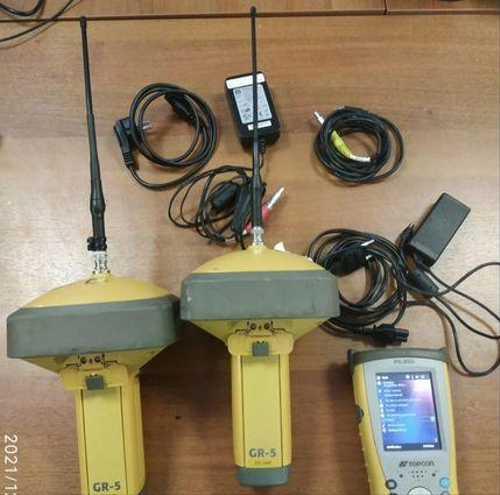 Комплект GPS/Glonass Topcon GR-5 - 2 шт.+FC250