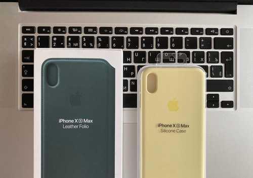 Apple iPhone XS Max: Silicone & Leather Case