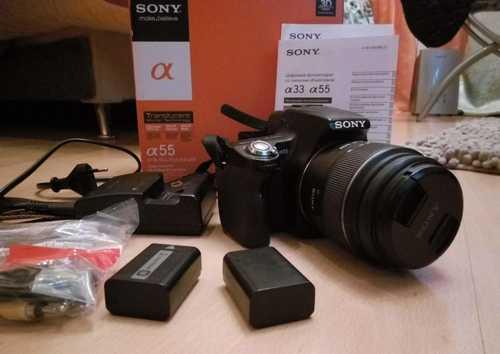 Зеркальная фотокамера sony SLT-A55VL