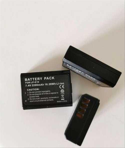 Аккумулятор для Canon LP-E10 2200 mAh 7.4 V Li-ion