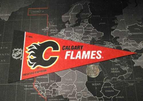 Мини вымпел хоккейный NHL Calgary Flames
