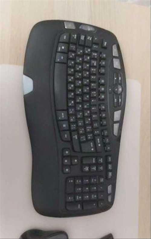 Беспроводная клавиатура и мышь logitech wave mk550