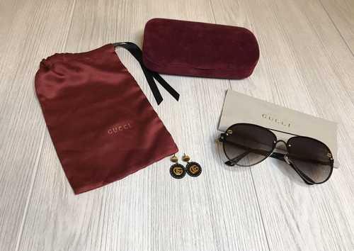 Очки Gucci оригинал авиаторы unisex