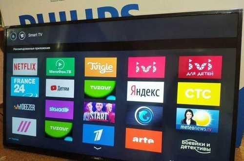 Новый 4K philips 50(127см) Smart TV на гарантии