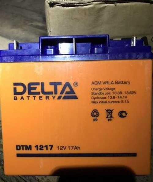 Аккумулятор Delta dtm 1217