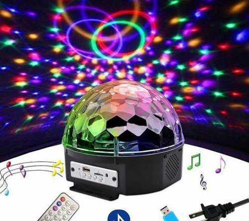 Светодиодный дискошар LED Crystal Magic Ball Light