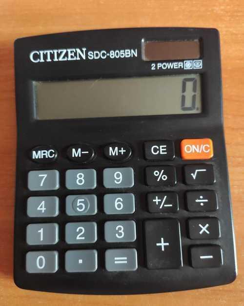 Калькулятор Citizen sdc-805 в отличном состоянии
