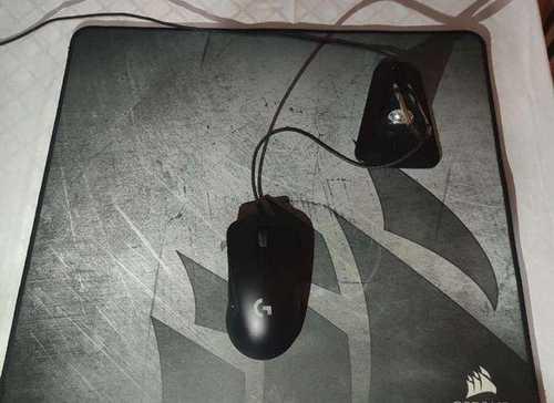 Logitech g403 hero + corsair mm350 pro