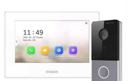 Комплект ip-видеодомофона Hiwatch DS-D100ikwf