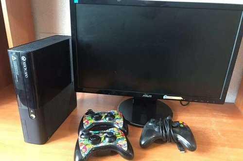 Xbox 360 полный комплект с монитором и колонками