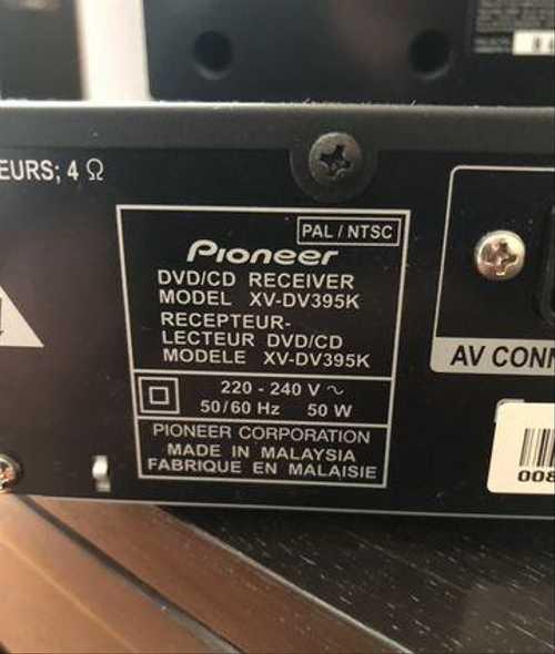 Pioneer xv dv395k схема