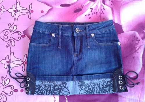 Юбка джинсовая " Philipp Plein"(40-42)