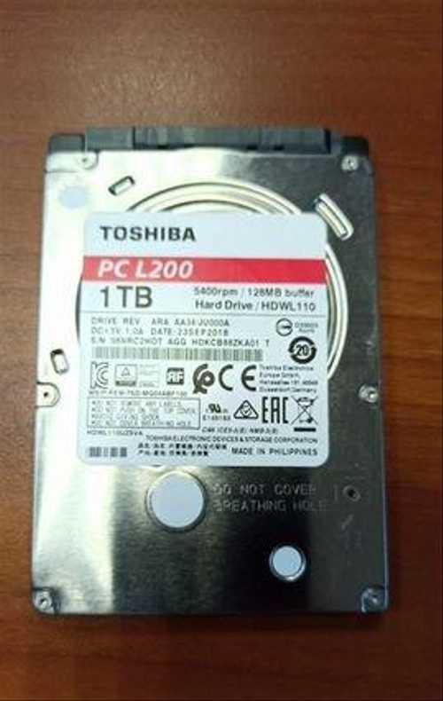 Жесткий диск 1 тб Toshiba PC L200 брак