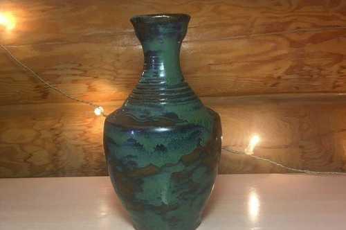 Глининная ваза, с раскраской