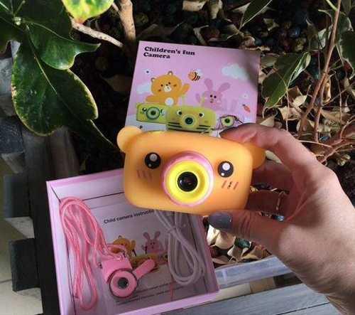 Детская фото-видеокамера мишка