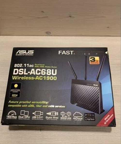 Роутер (Маршрутизатор) adsl asus DSL-AC68U